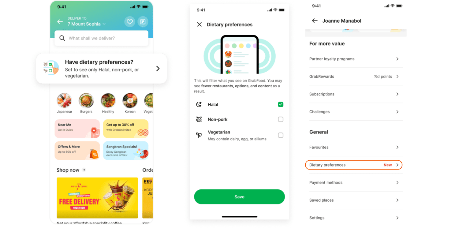 GrabFood simplifies food discovery for every diet