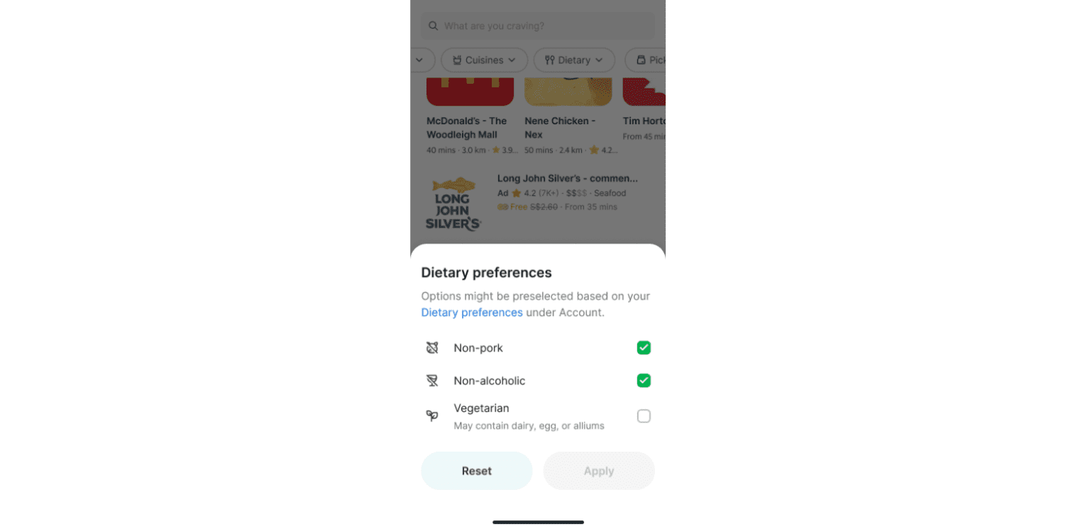 GrabFood simplifies food discovery for every diet