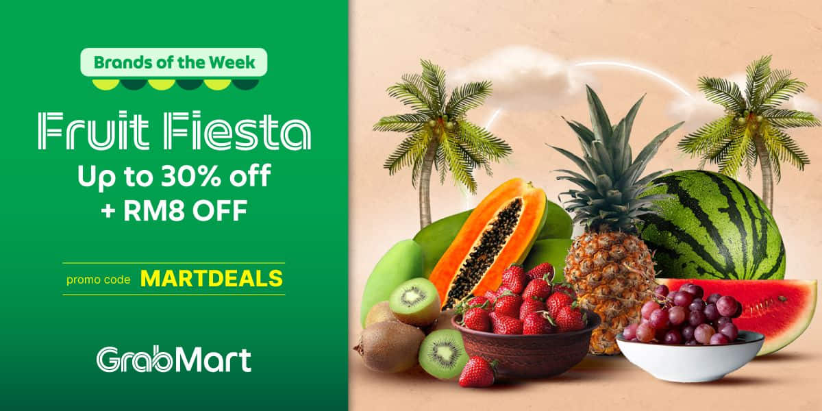 Get fresh fruits up to 30% OFF! | Grab MY
