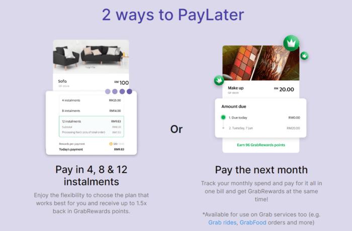 This Month’s PayLater Deals Online Savings | Grab MY