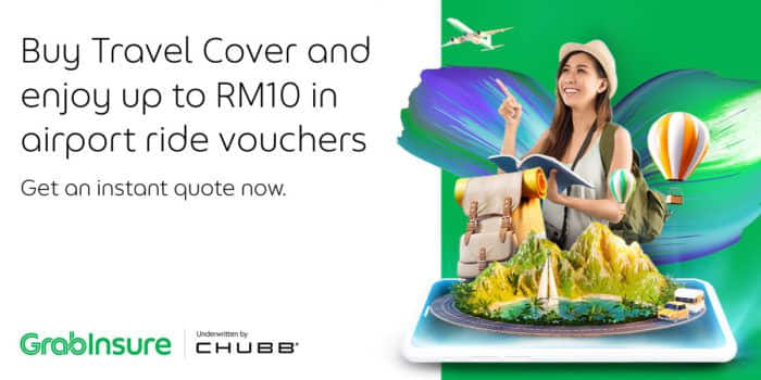 Instant Travel Cover at RM3*/day | Grab MY