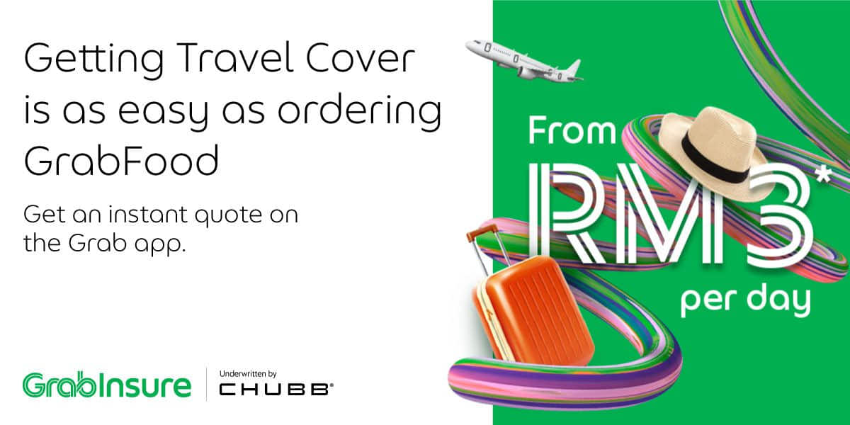 Instant Travel Cover at RM3*/day | Grab MY