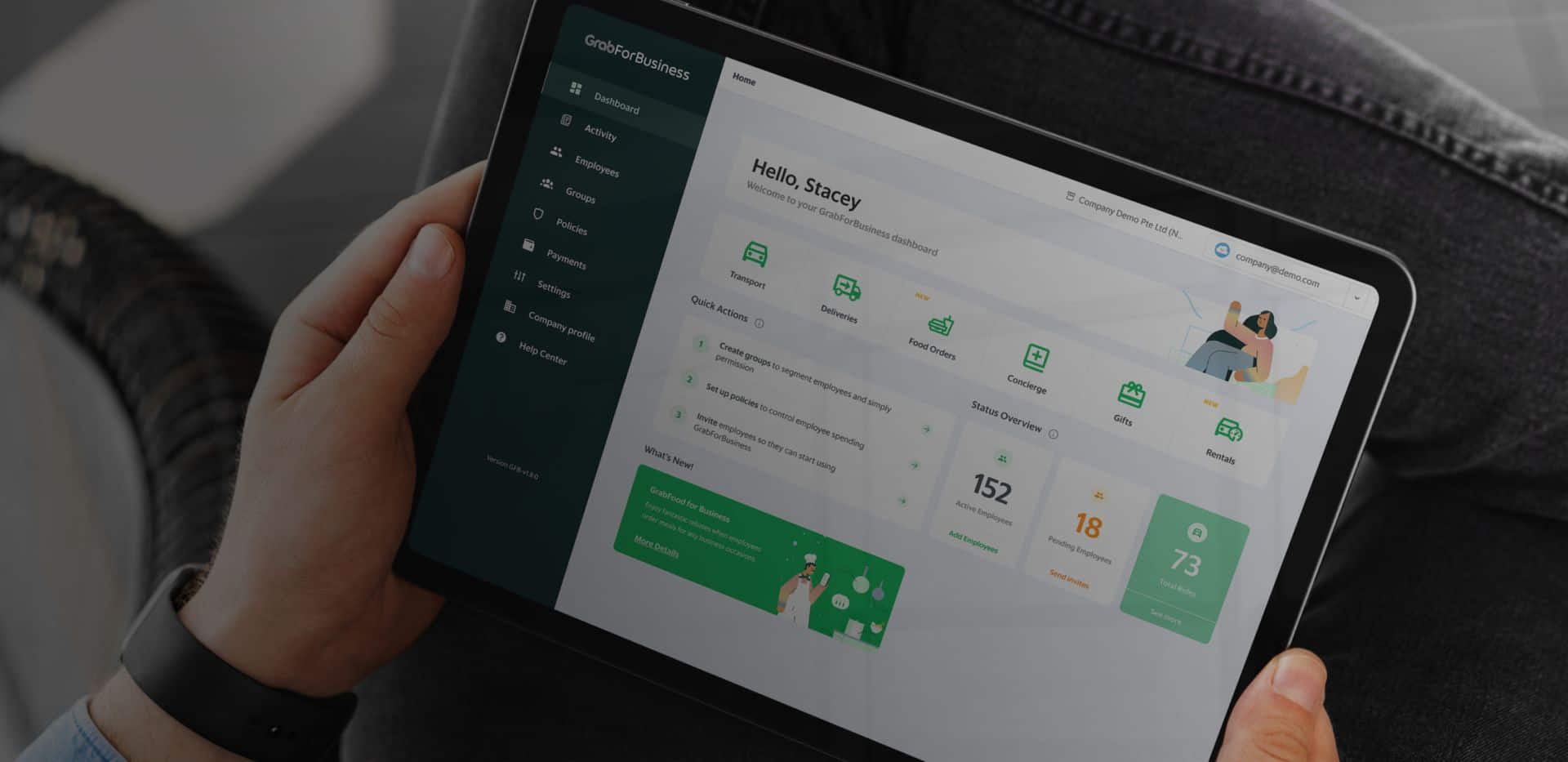 Online business tool to manage staff Grab ride and meal expenses | Grab MY