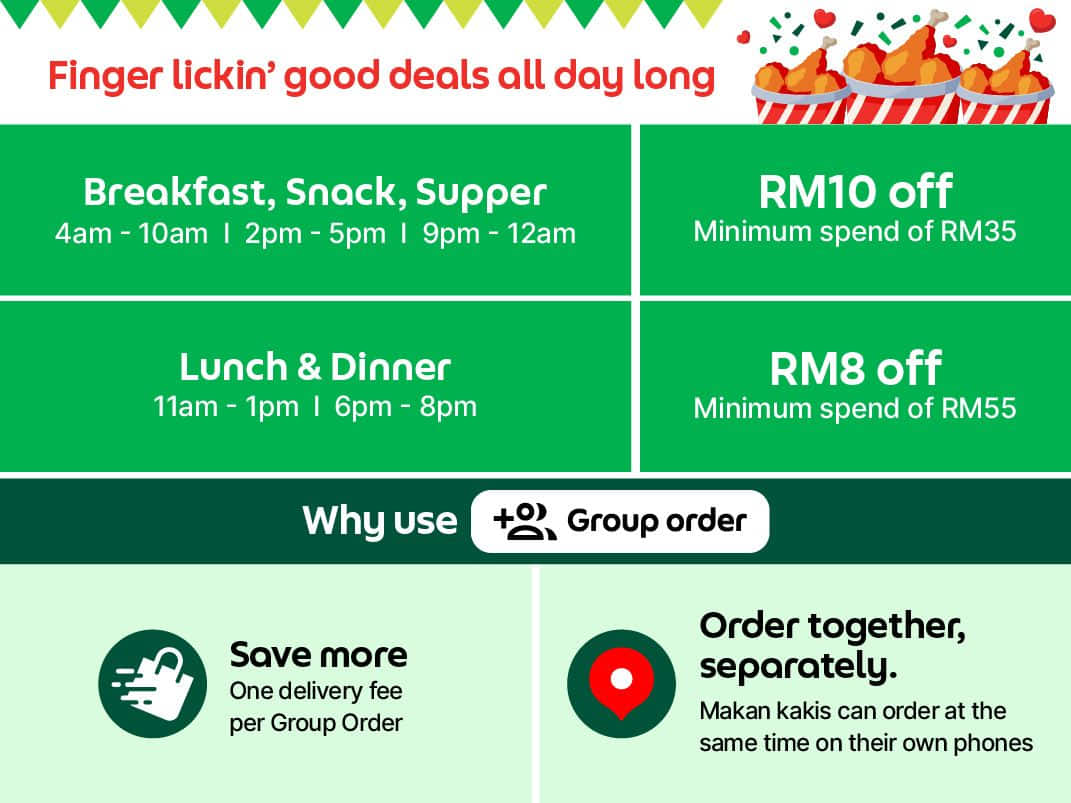 Order together & save together with KFC Group Order 🍗 | Grab MY