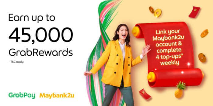 Win up to 45,000 GrabRewards with the Maybank Festive Bonanza! | Grab MY