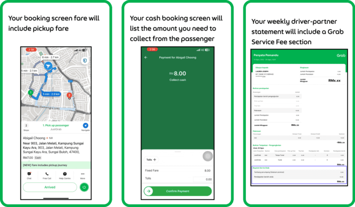 Improved Driver-Partner Earnings Structure | Grab MY
