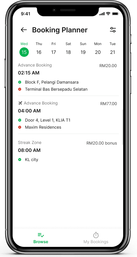 Advance Booking | Grab MY