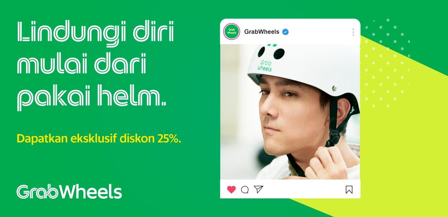 Dapatkan helm barumu dengan diskon eksklusif sebesar 25% bagi pengguna ...