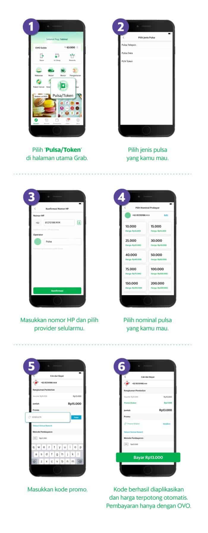 Beli pulsa/paket data di Grab bisa nikmatin Pesta Satu 7-an! | Grab ID