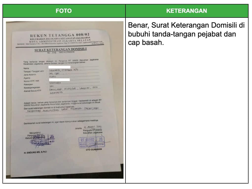 Grab Indonesia - Contoh Dokumen Pendaftaran Grab | Grab ID