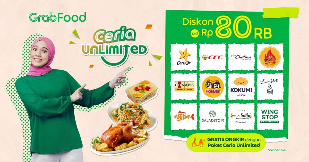 Diskon s/d Rp80rb Buat NgeGrabFood Ceria Bareng Keluarga di Rumah | Grab ID