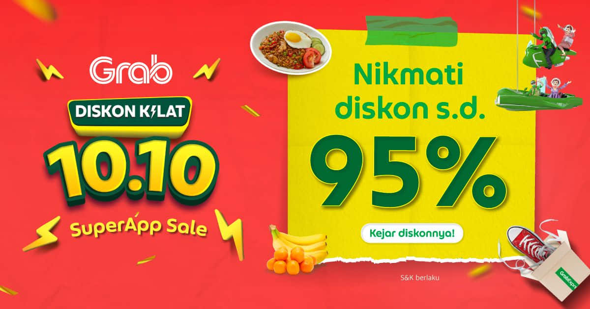 Grab 10.10 SuperApp Sale Datang Untuk Kamu! | Grab ID