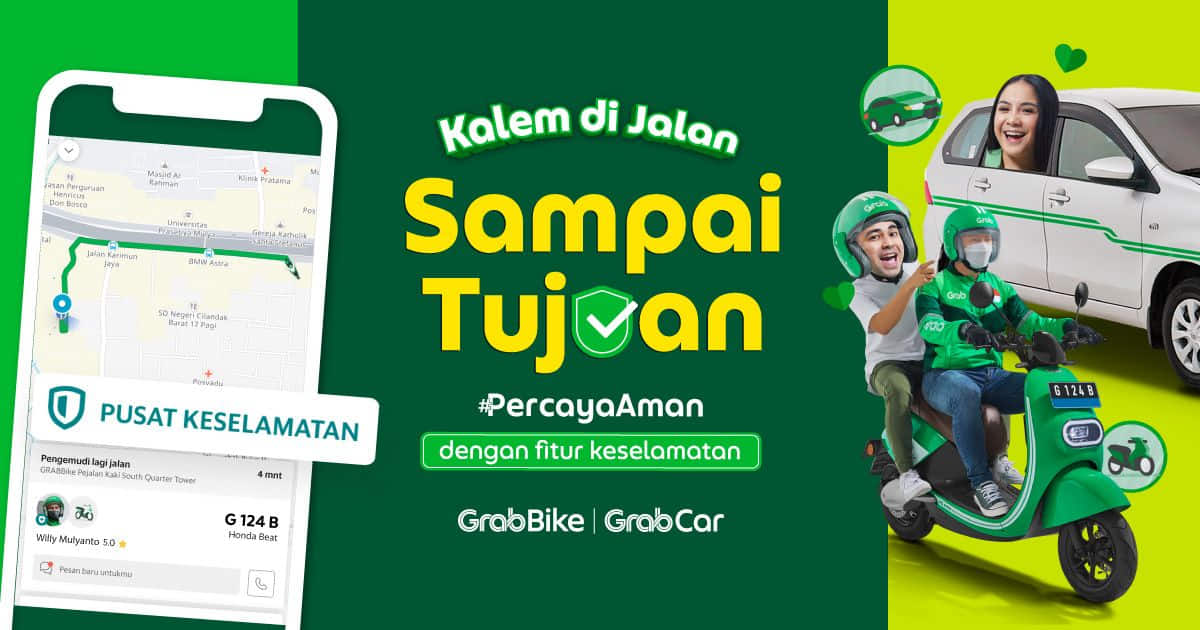 Naik Grab #PercayaAman dengan fitur keselamatan | Grab ID