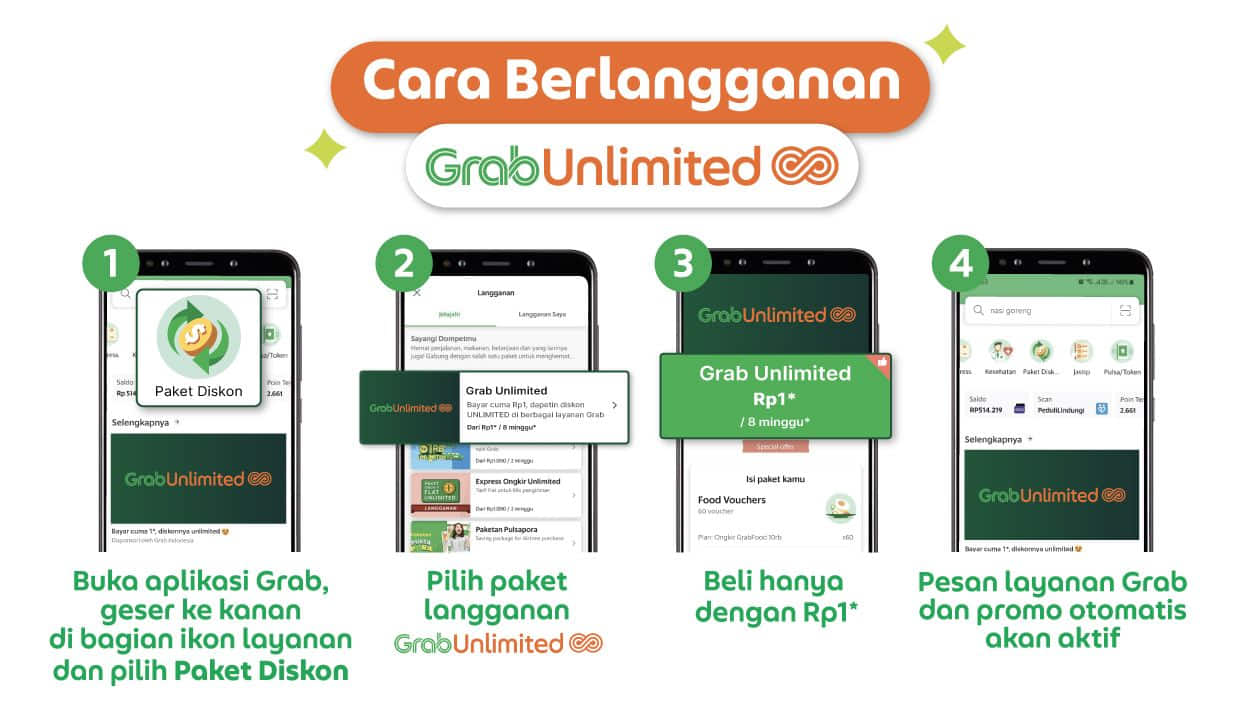 Jajan Hemat Pas Gajian, GrabFood Punya Diskon s.d 90% & 50%. Sikat ...