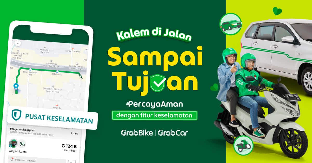 Naik Grab #PercayaAman dengan fitur keselamatan | Grab ID