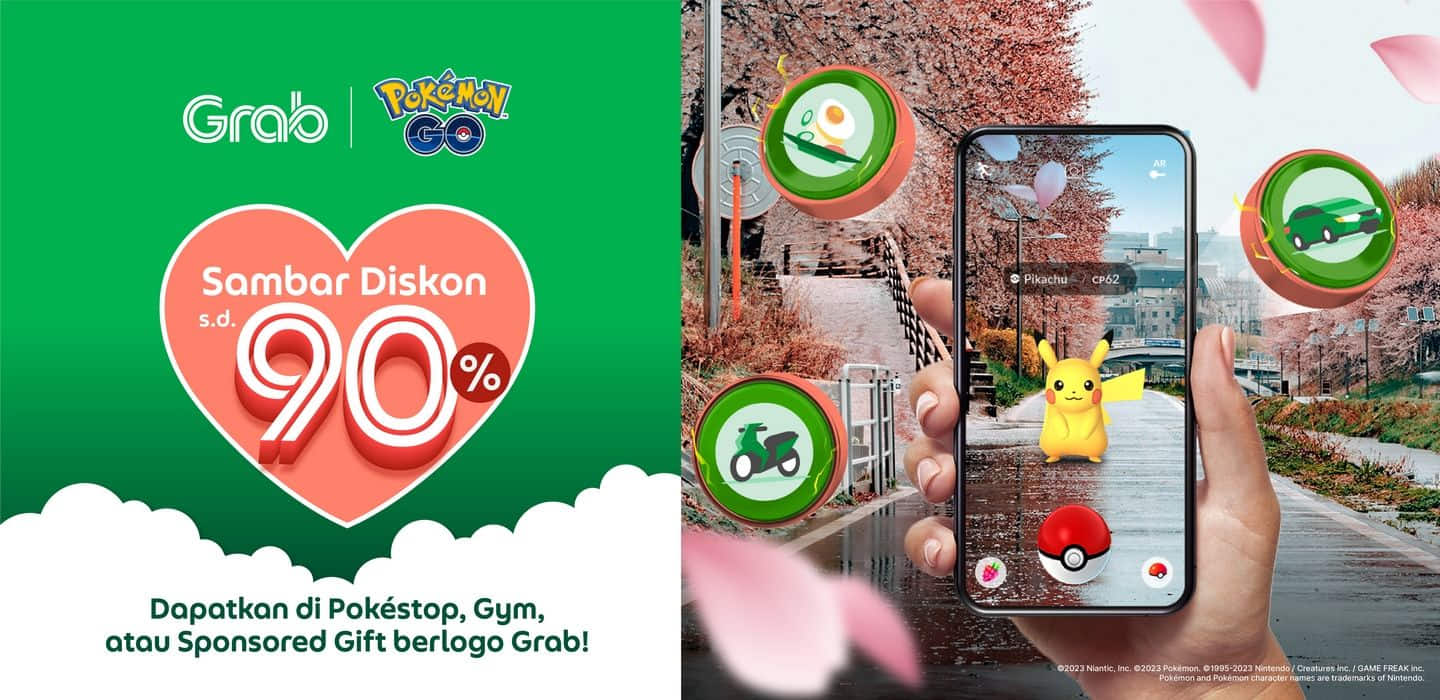 Main Pokémon GO & dapatkan diskon s.d. 90% ⚡💚 | Grab ID