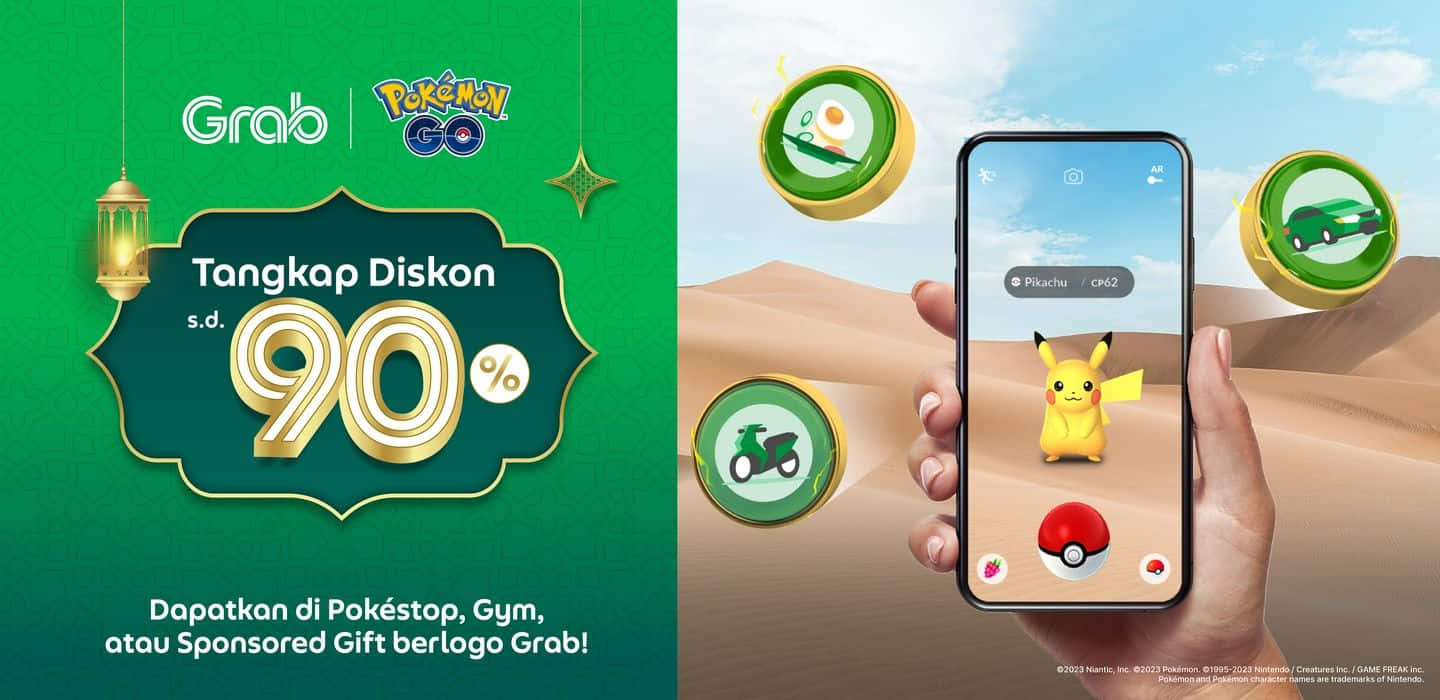 Main Pokémon GO & Tangkap Diskon s.d. 90%⚡💚 | Grab ID